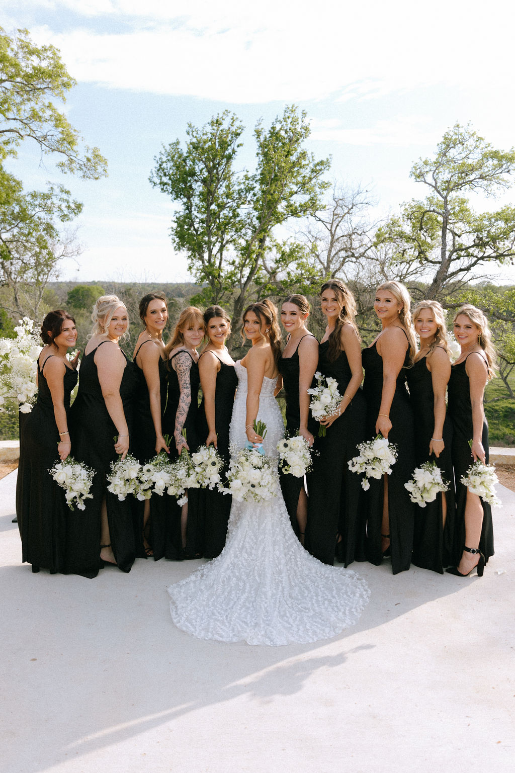Black & White Ranch Wedding at Dos Palomas in Boerne | San Antonio Wedding