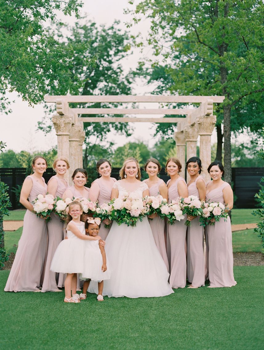 Light and Airy Romantic Garden Party with Blush and Gold Details