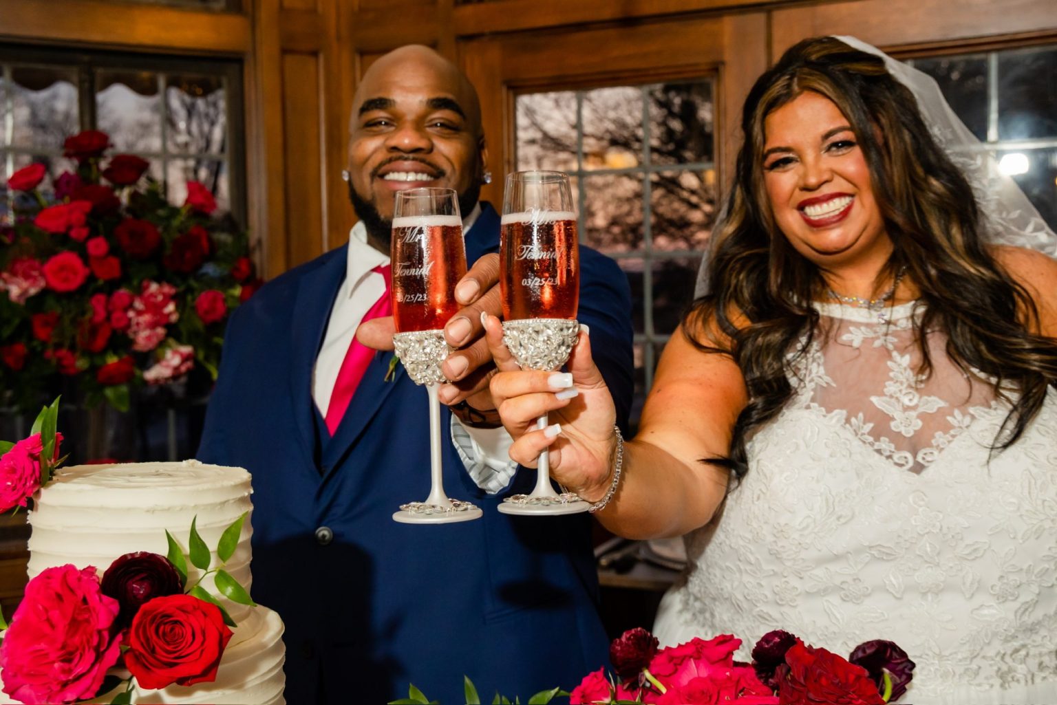Pink + Red Romantic Wedding Celebration - Wed Society Oklahoma
