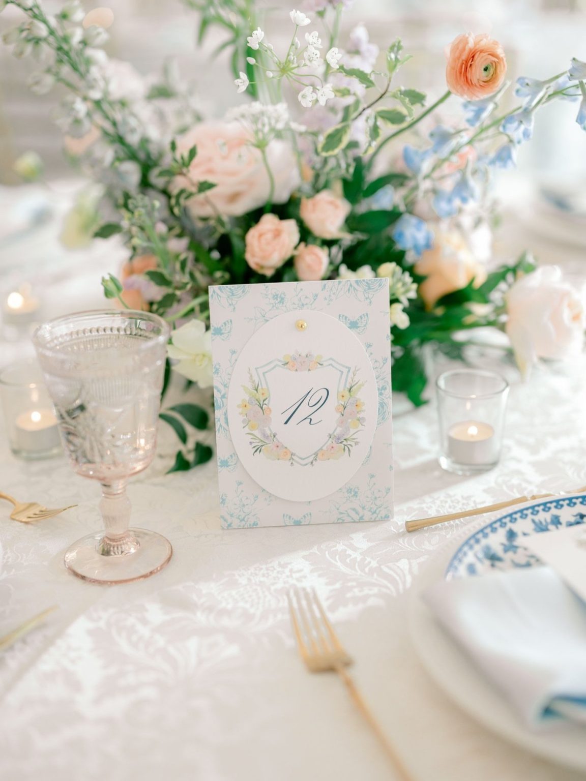A Pastel Garden-Inspired Wedding with Timeless Ballroom Elegance - Wed ...