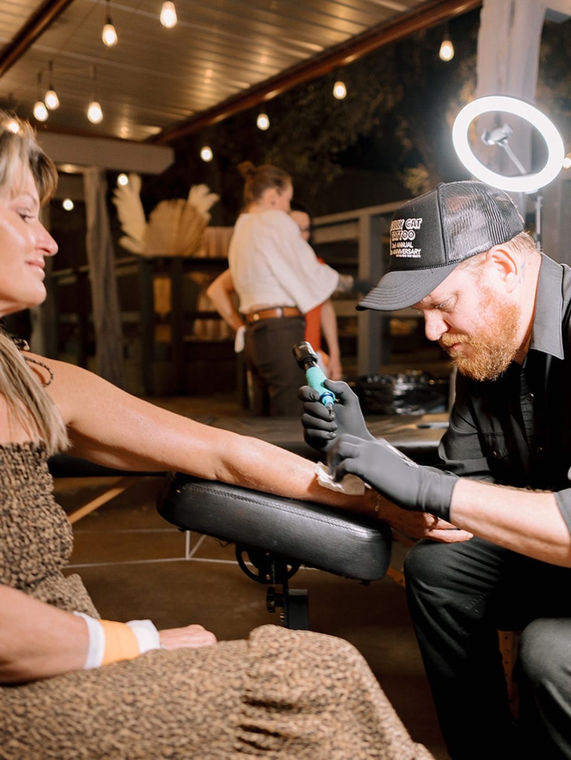 Magen & Daniel’s Wedding, Complete with a Live Tattoo Artist - Austin ...