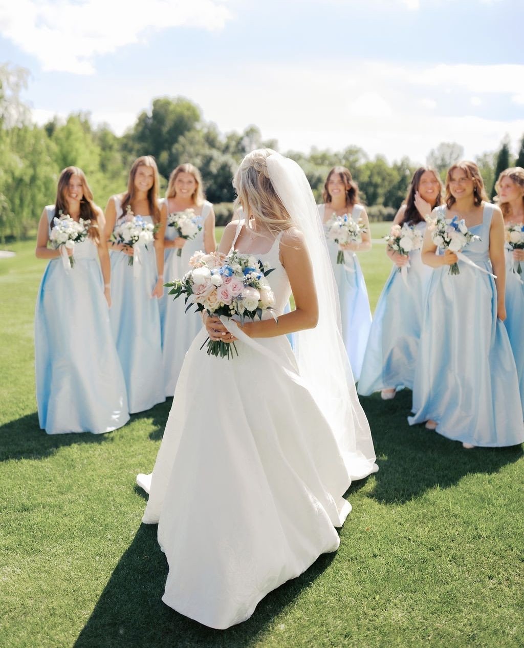 Pinks, Blues, and Dreamy Florals: Abby & Connor’s Wedding - Wed Society ...